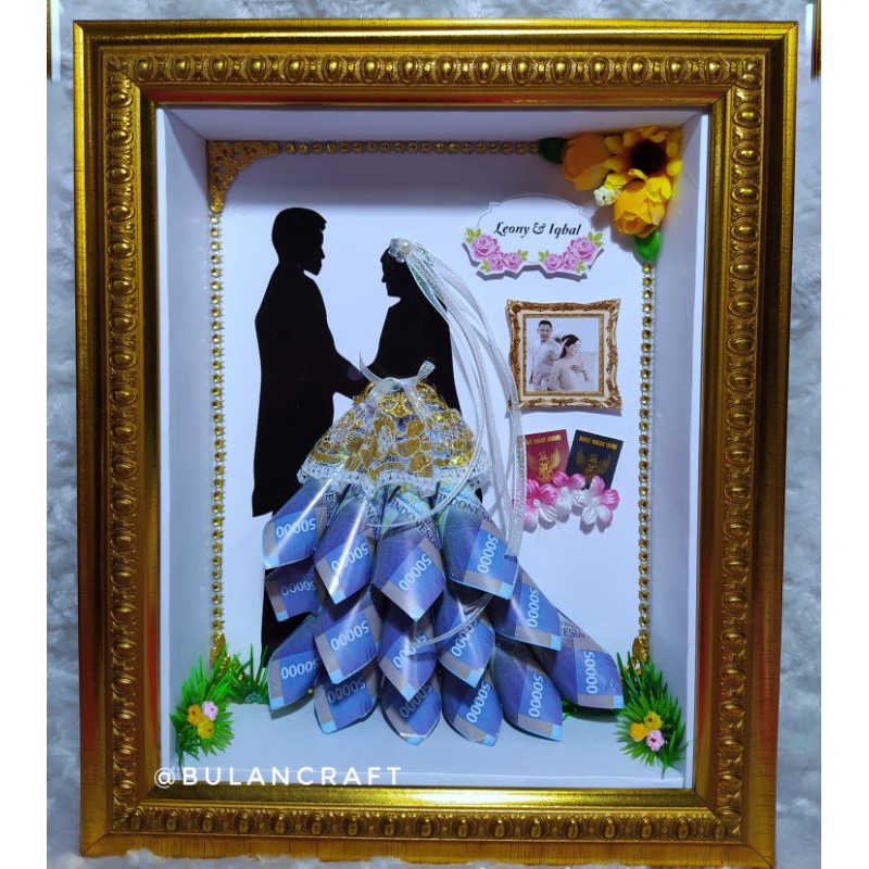 Jual CUSTOM MAHAR PERNIKAHAN MAHAR SILUET | Shopee Indonesia