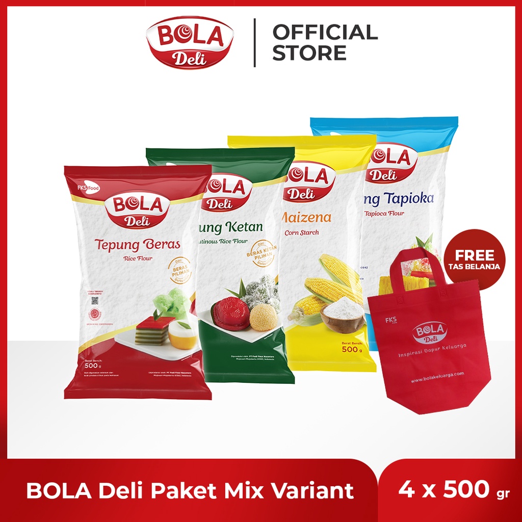 Jual BOLA Deli Paket Mix Varian Isi 4 Indonesia|Shopee Indonesia