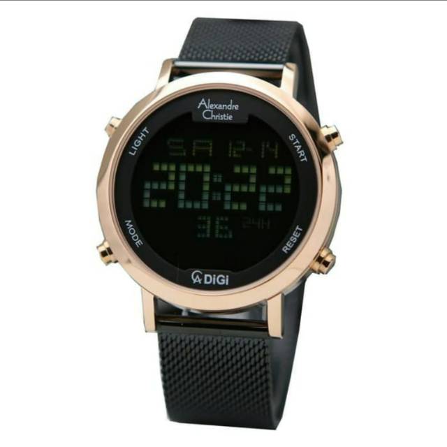 Jual Jam Alexandre Christie AC 9228 ac9228 Digital Rosegold Black ...