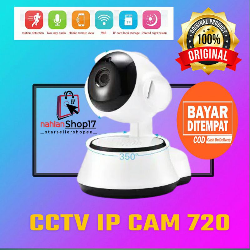 Jual IP CAMERA NEW CCTV / IP CAM WIRELESS TIPE 9100 720P P2P CCTV ...