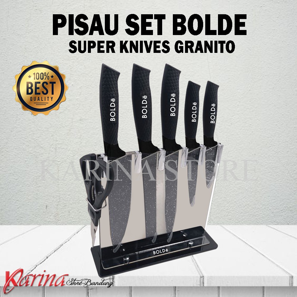 Jual Pisau Set Super Knives Granito Bolde | Shopee Indonesia Jual Pisau Set Super Knives Granito Bolde | Shopee Indonesia