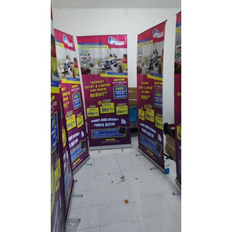 Jual ROLL UP BANNER ALUMUNIUM 60 X 160/ROLL UP BERDIRI BAHAN ALUMUNIUM/STANDING ROLL UP/STAND ...