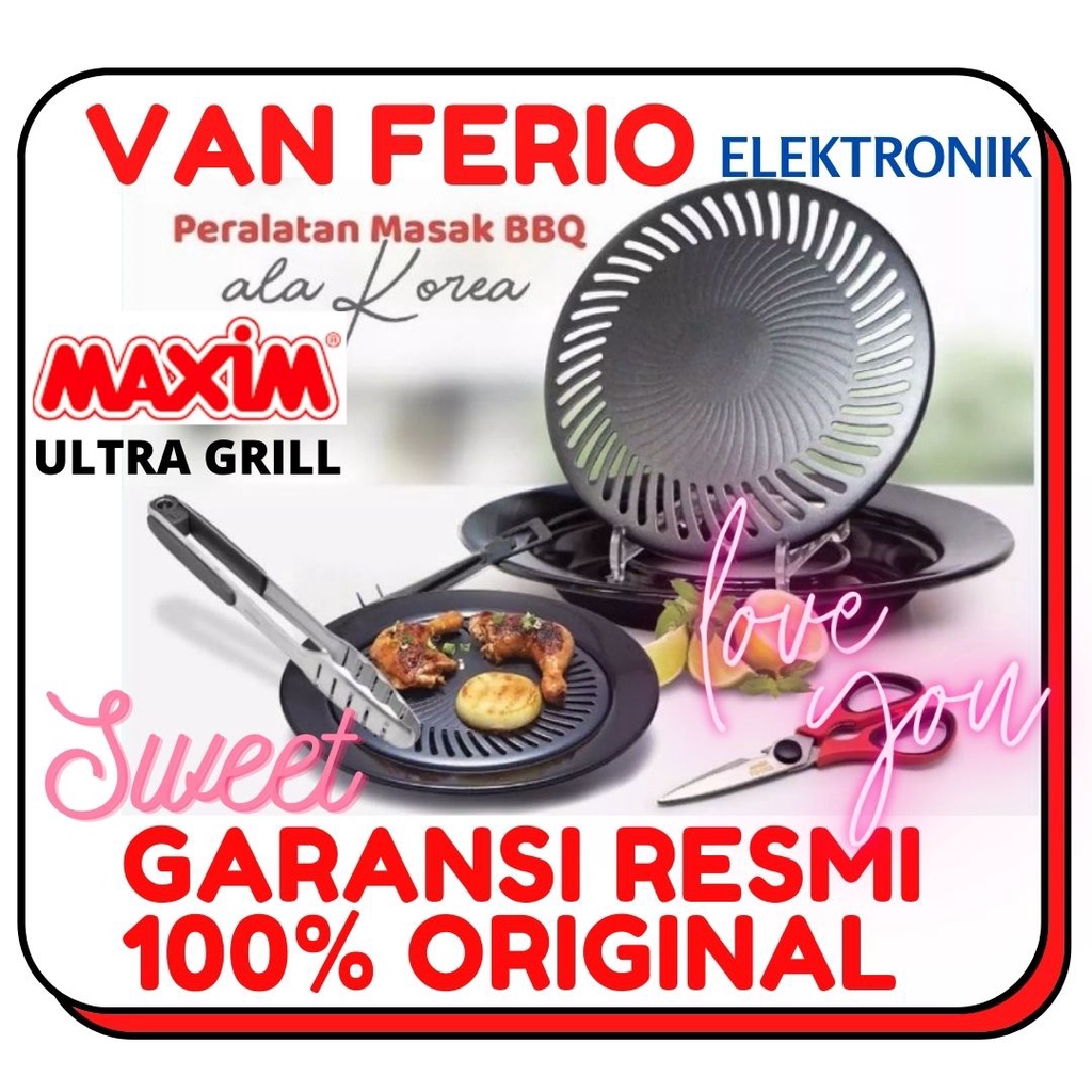 Jual Ultra Grill Maxim Panggangan BBQ Barbeque Bulat 25 cm, TANPA ...