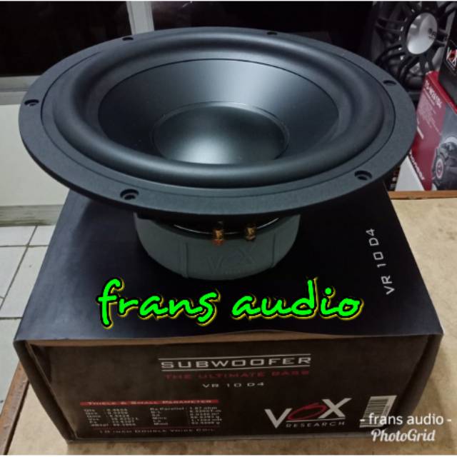 Jual subwoofer Vox research VR 10 D4 Vox 10D4 Vox VR10D4 subwofer 10 inci double coil | Shopee ...