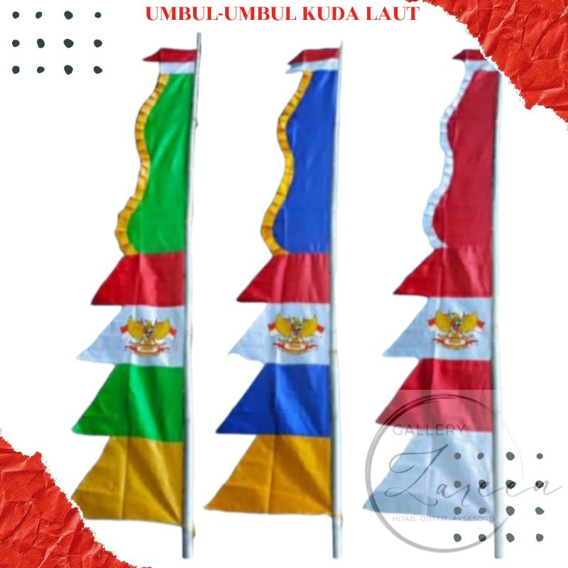 Jual BENDERA UMBUL-UMBUL KUDA LAUT +- 3 Meter | Shopee Indonesia