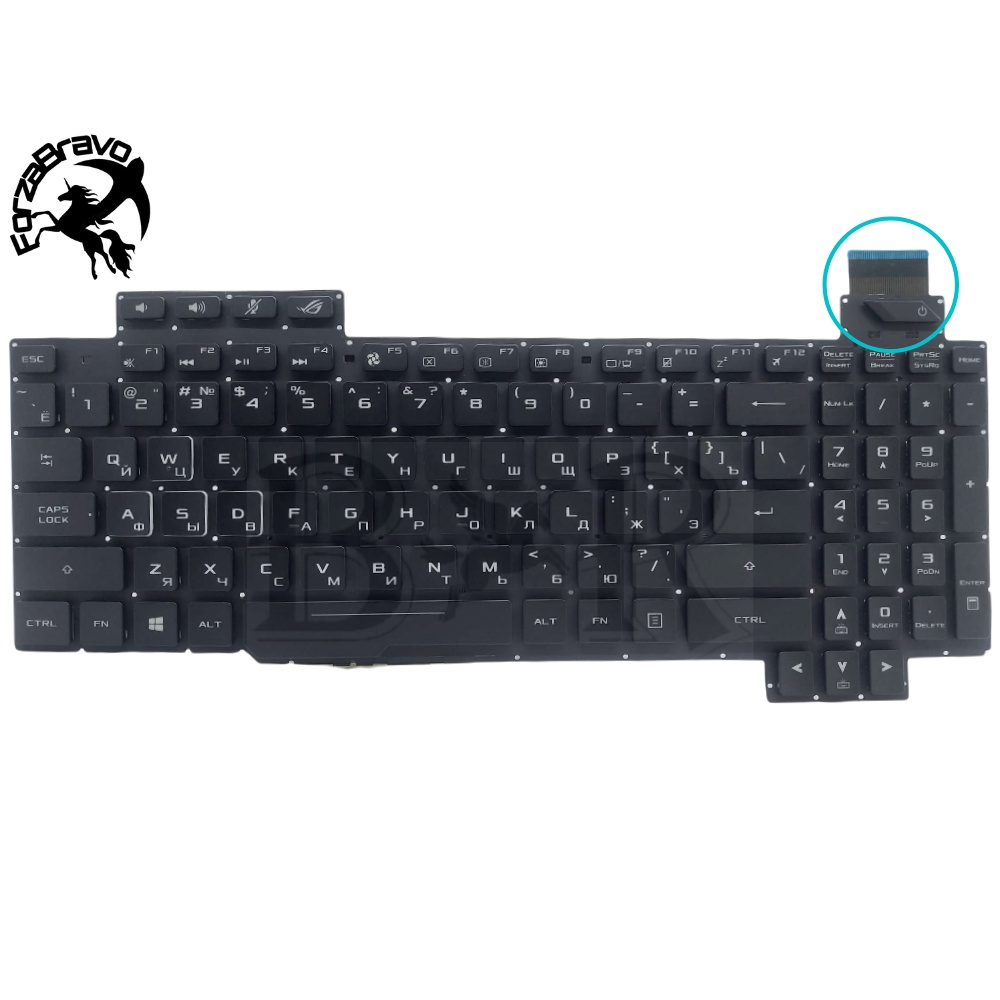 Jual KEYBOARD LAPTOP ASUS ROG STRIX GL503 GL703 GL703V GL703VM RUSIA ...
