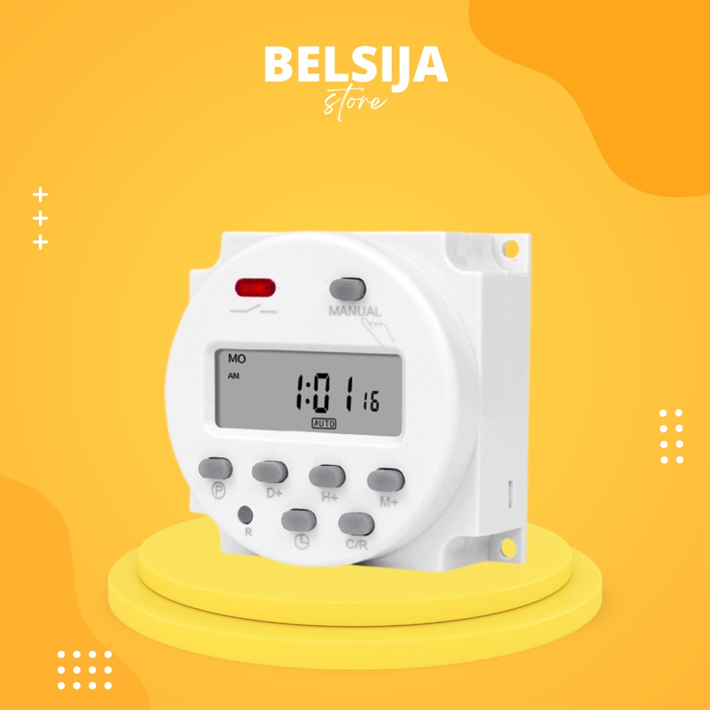 Jual Belsija ~ Timer Switch Digital Time Delay Relay 220V CN101A Untuk Lampu Digital Timer ...