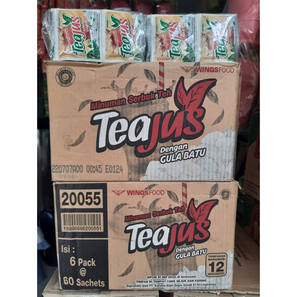Jual Tea Jus Gula Batu 1 Dus / Serbuk Minuman Es Tea Jus | Shopee Indonesia