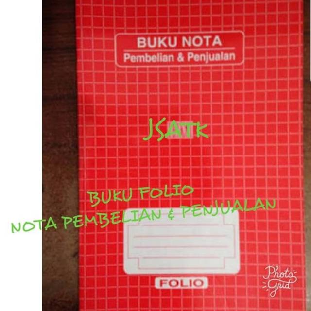 Buku Nota Pembelian Dan Penjualan ukuran Folio | Shopee Indonesia