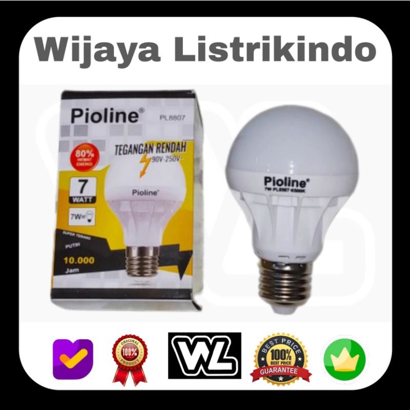 Jual Lampu pioline LED BULB 7 watt 7W bohlam 7 W 7watt | Shopee Indonesia