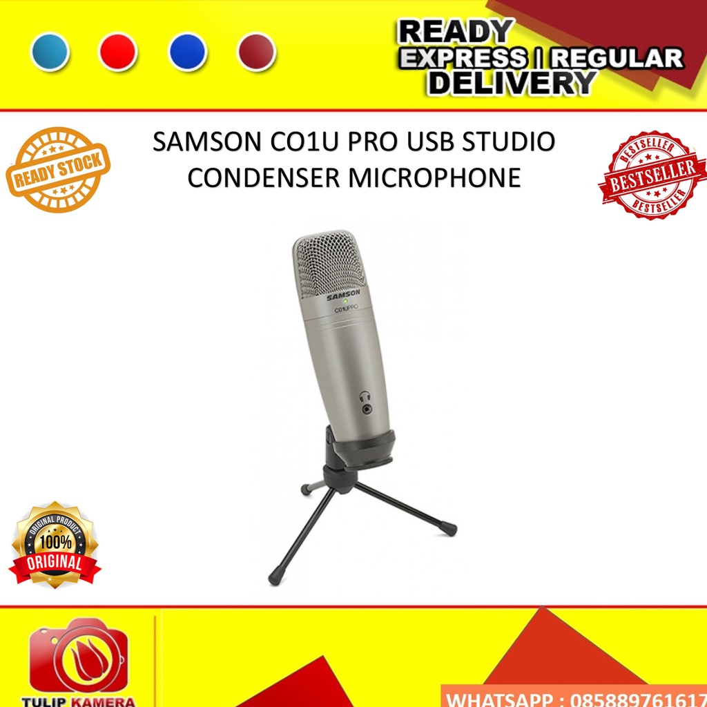 Jual Samson C01U PRO USB Studio Condenser Microphone | Shopee Indonesia