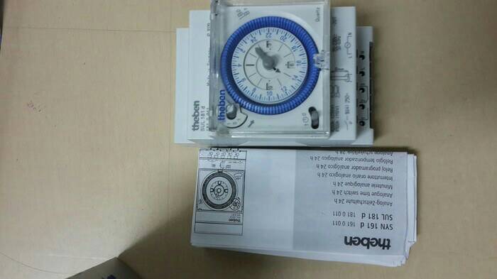 Jual timer analog/time switch/timer theben SUL181d timer 24jam/24h 220v ...