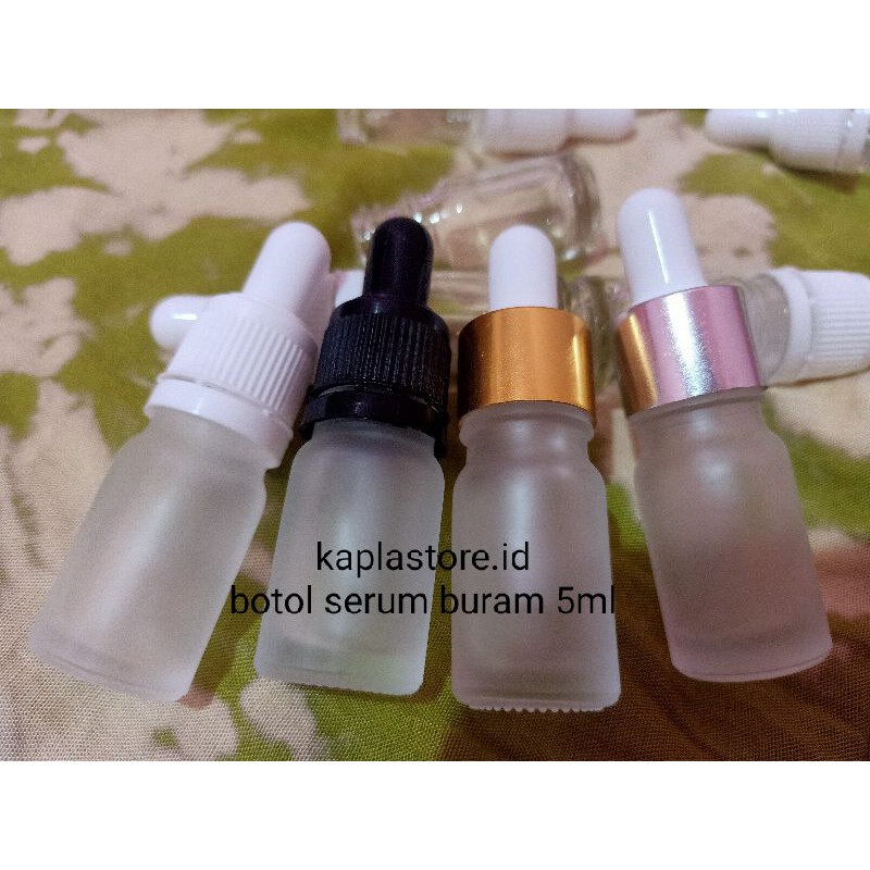 Jual Botol serum pipet kaca 5ml frosted buram Indonesia|Shopee Indonesia