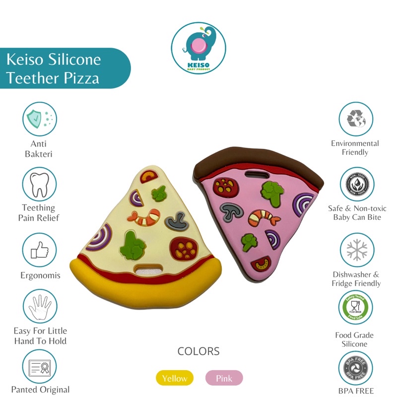 Jual Keiso Silicone Teether Pizza ( mainan gigitan bayi bermotif pizza ... Jual Keiso Silicone Teether Pizza ( mainan gigitan bayi bermotif pizza ...