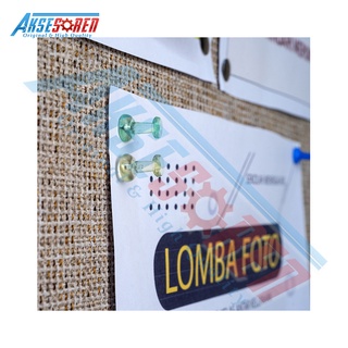 Jual PUSH PINS TRANSPARENT JOYKO [PP-30TR] / PAKU PIN TUSUK KERTAS [30 ...