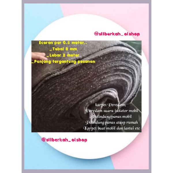 Jual peredam suara pelindung panas mobil dan atap rumah, karpet lantai ...