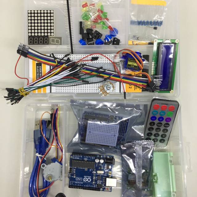 Jual Uno R3 DIP Starter Kit Paket Lengkap Pemula Arduino Projects ...