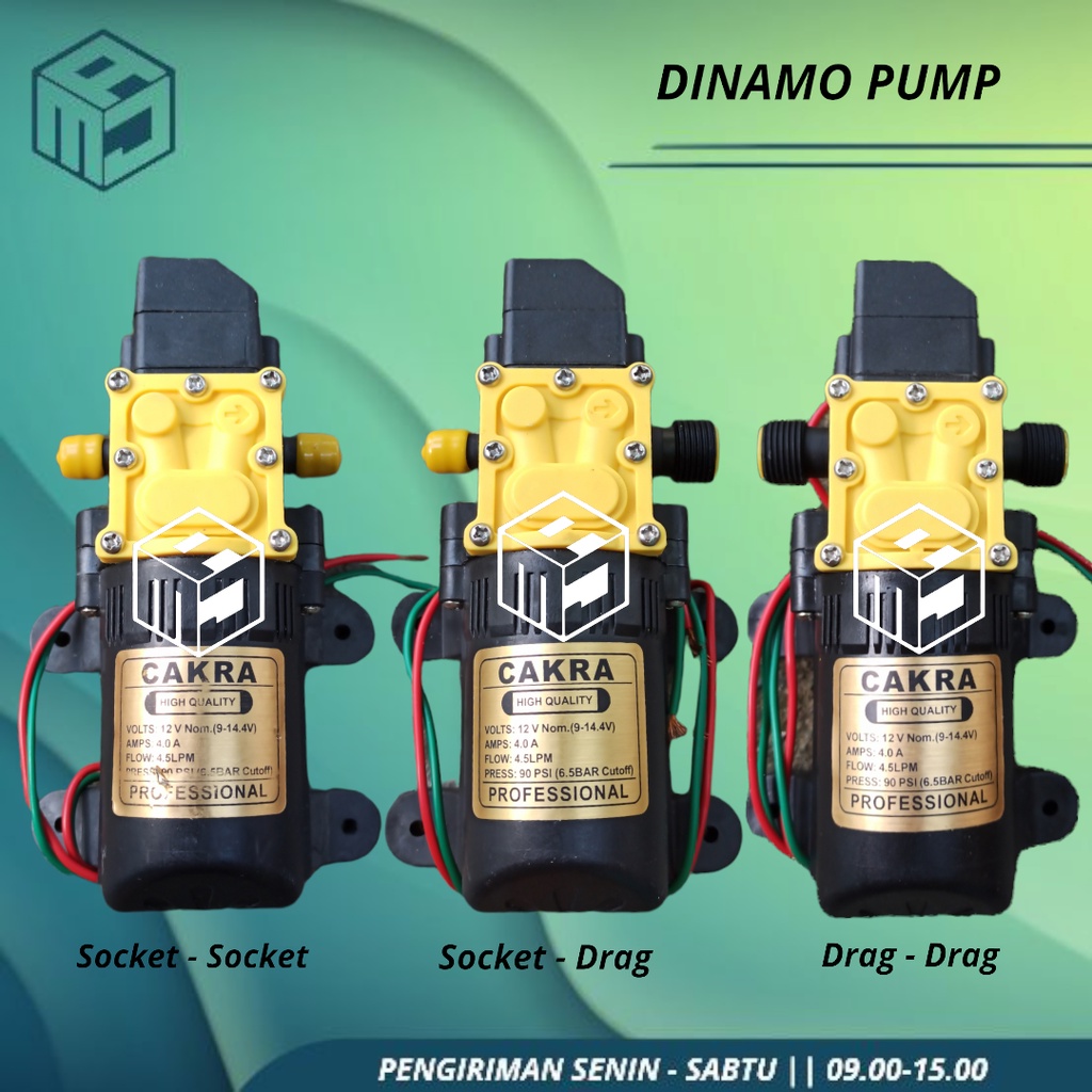 Jual Pompa Air DC 12V / Dinamo Pump Assy Sprayer / Cuci Mobil Motor AC ...