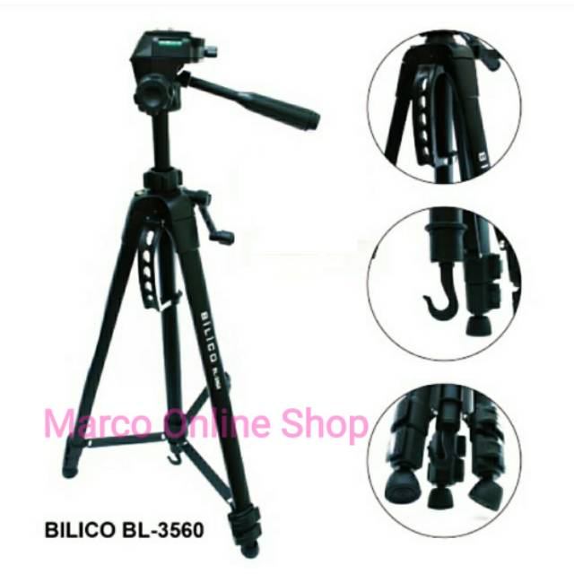 Jual Tripod Bilico BL 3560 Black (NEW) | Shopee Indonesia