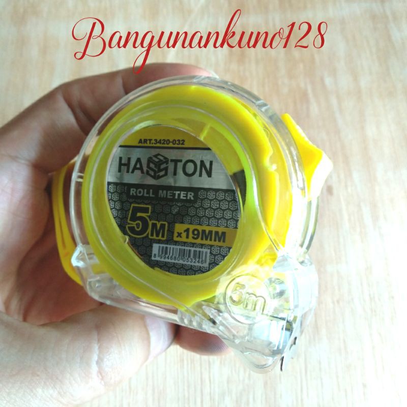 Jual Rol meter / meteran transparan 5 m x 19 mm merk Prohex Hasston ...