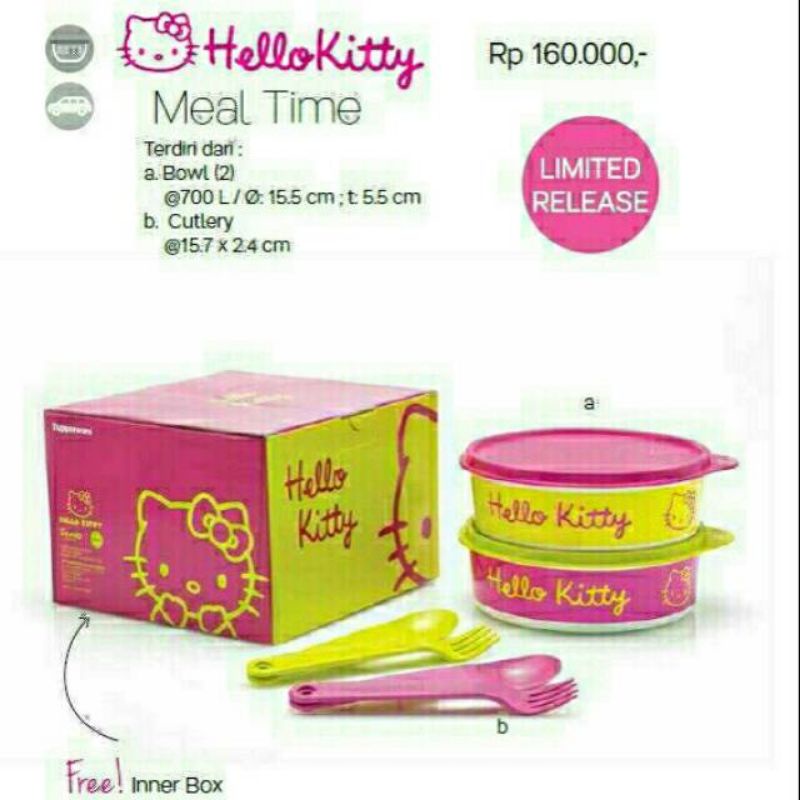 Jual HELLO KITTY MEAL TIME LUNCH BOX | Shopee Indonesia