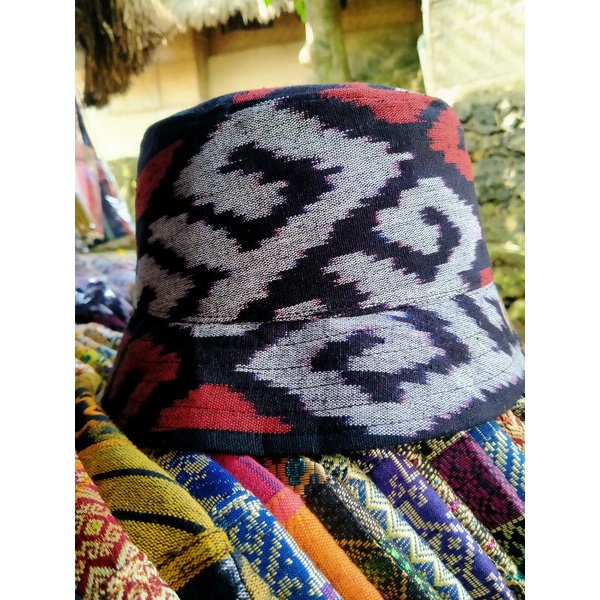 Jual TOPI TENUN BUCKET HAT MURAH || OLEH OLEH KHAS LOMBOK | Shopee ...