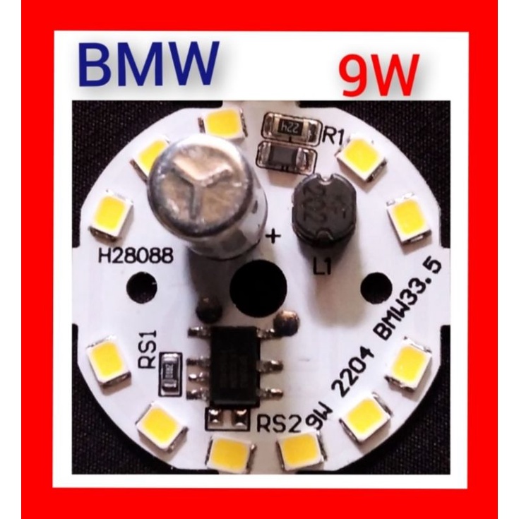 Jual PCB LED AC BMW 9W D-33,5MM PUTIH | Shopee Indonesia