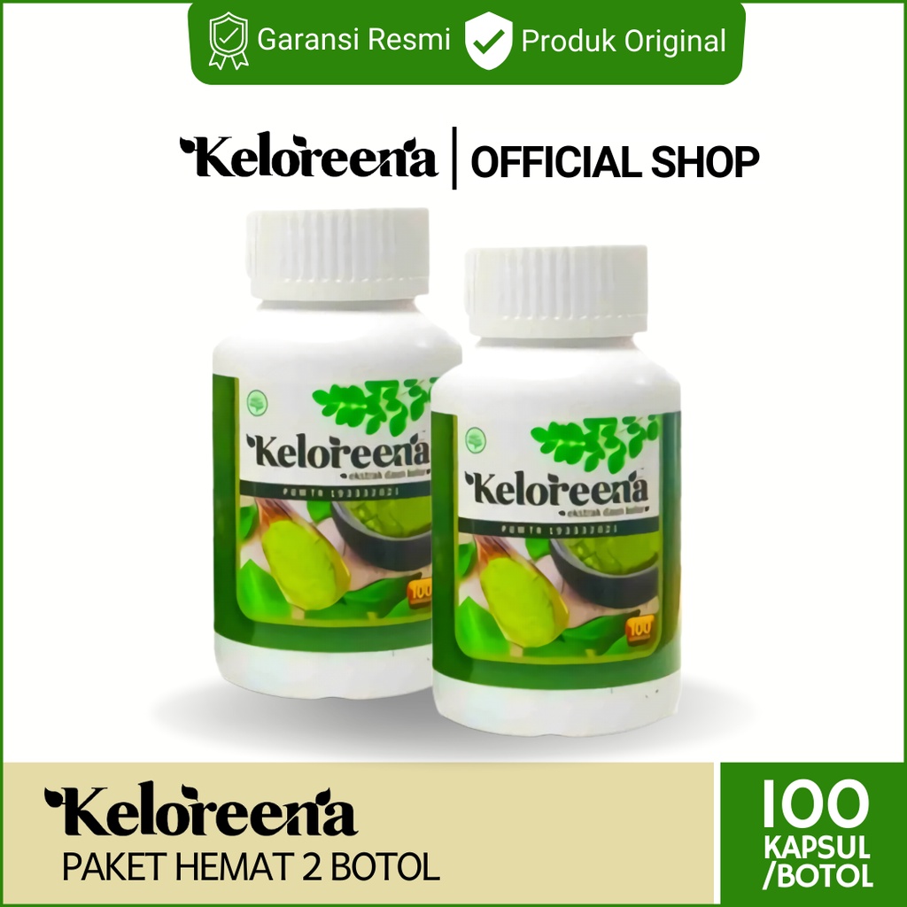 Jual Keloreena 100 Kapsul Original Paket Hemat 2 Botol - Kapsul Daun ... Jual Keloreena 100 Kapsul Original Paket Hemat 2 Botol - Kapsul Daun ...