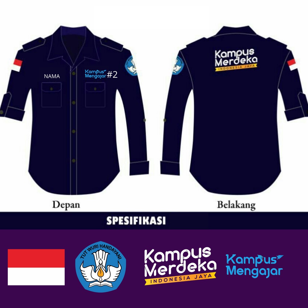 Jual PDH Kampus Mengajar Angkatan 2 Indonesia|Shopee Indonesia