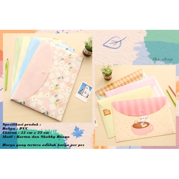 Jual Map Kertas A4 File Organizer File Folder Organizer Buku Map Shabby ...