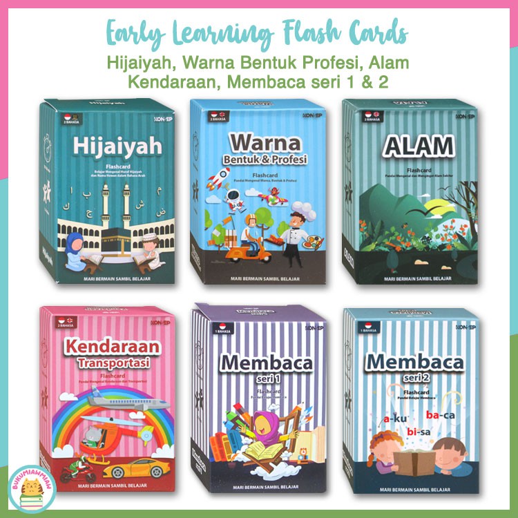 Jual Early Learning Flash Cards Hijaiyah, Warna Bentuk Profesi, Alam ...