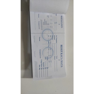 Jual TERMURAH Nota RESEP Pembelian Kacamata Plus Minus Cylinder Frame ...