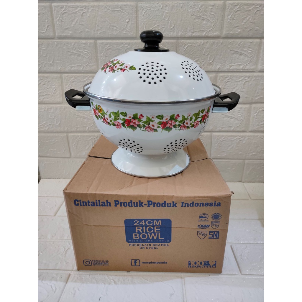 Jual RICE BOWL 24 CM MASPION / TEMPAT NASI / TEMPAT ANSI TUTUP / TEMPAT ...