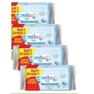 Jual Mitu Baby Wipes Extra Thick Blue 50s | Shopee Indonesia