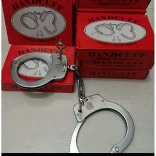 Jual HANDCUFF BORGOL TANGAN BESI STAINLEES STEL DOUBLE LOKC 2 KEYS ...