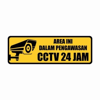 Jual Open DS] SIGN RAMBU AREA INI DI AWASI CCTV 24JAM 10X30CM | Shopee ...