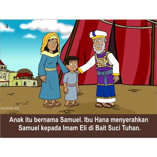 Jual SAMUEL MENDENGAR SUARA TUHAN- buku komik cerita alkitab anak ...