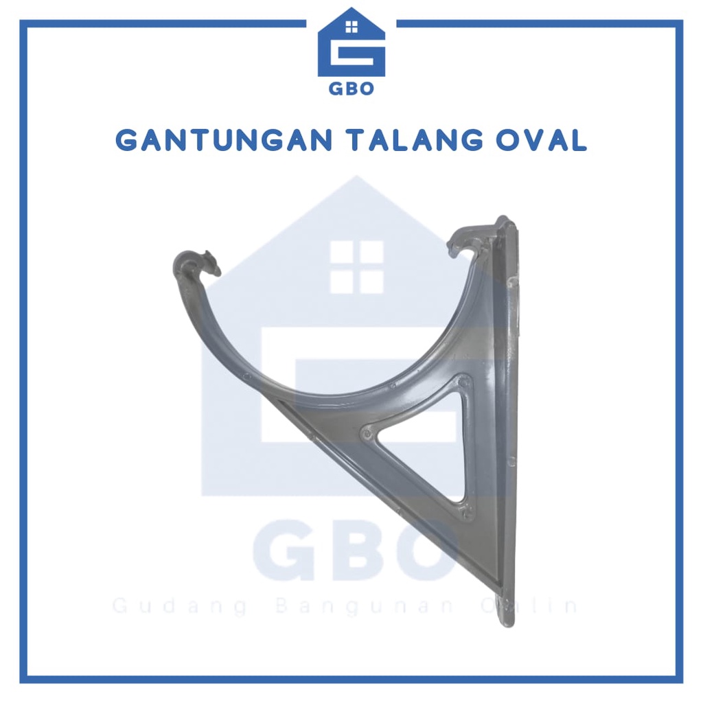 Jual GANTUNGAN TALANG OVAL PLASTIK 6" MERK GREST / TALANG AIR OVAL ...