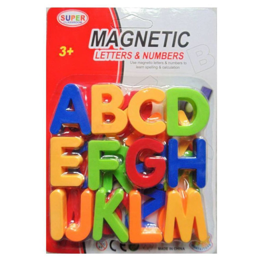 Jual Magnetic Letters Numbers / Magnet Huruf Angka / tempelan kulkas ...