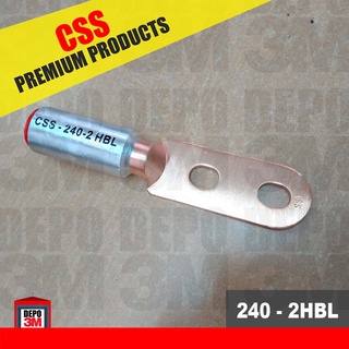 Jual Cable Lug | Skun Kabel Bimetal CSS AL/CU 240mm 2 Lubang | Shopee ...