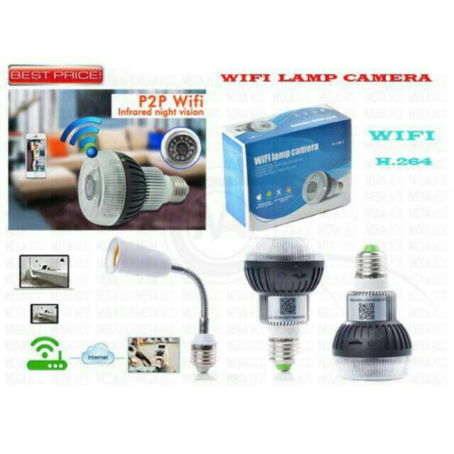 Jual Camera cctv/ip cam/spy cam HD1080,wireless,wi-fi p2p~model LAMPU ...