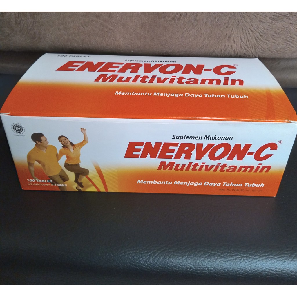 Jual Per BOX Enervon-C Multivitamin 100 tab ( 25strip @4s) | Shopee ...