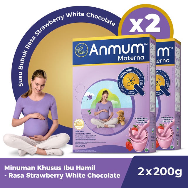 Jual Anmum Materna Strawberry White Choco 2x200gr | Shopee Indonesia