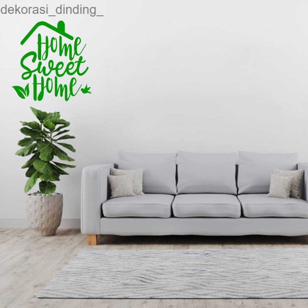 Jual Stiker dinding home sweet home sticker cutting wall stiker stiker ...