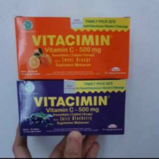 Jual Vitacimin vitamin C 500mg tablets isap per 10 strips ( rasa LEMON ...