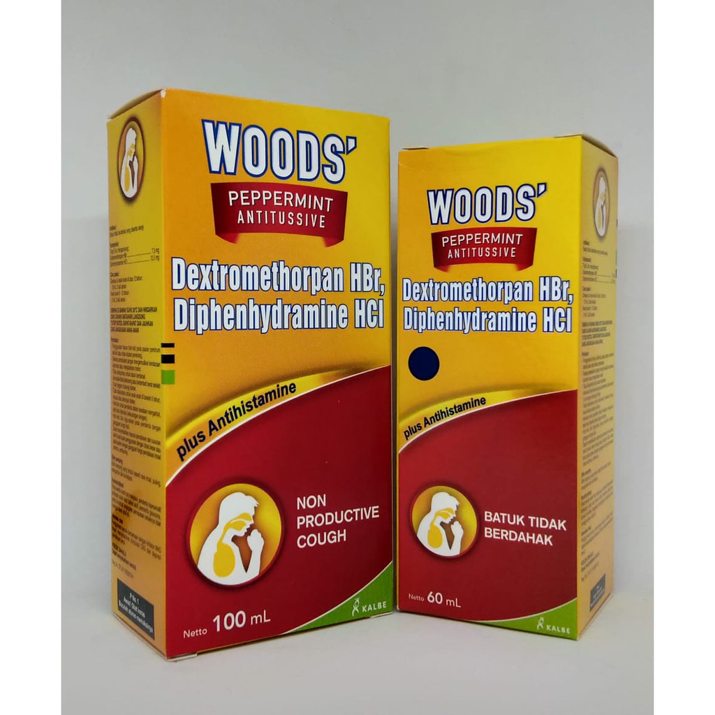 Jual Woods Pepermint Antitussive Merah - Obat Batuk tidak Berdahak ...