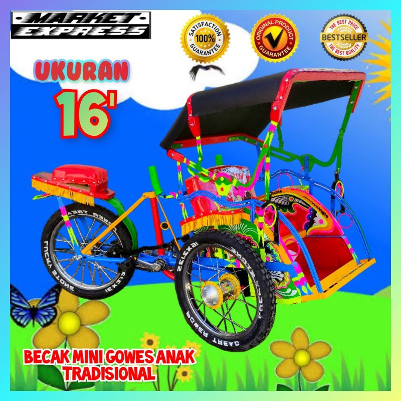 Jual BECAK OTEL BECA GOWES ANAK MINI TRADISIONAL INDONESIA Indonesia ...
