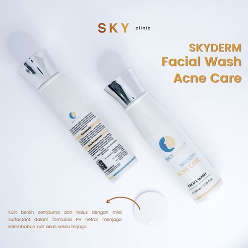 Jual SKYDERM Acne Facial Wash 100ML Indonesia|Shopee Indonesia