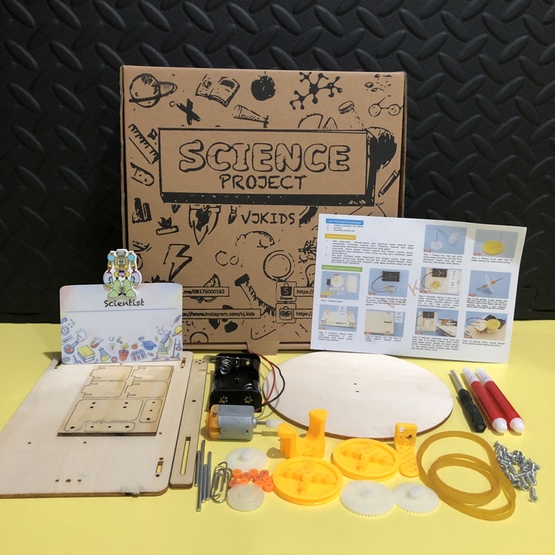 Jual science project vjkids spirograph , steam , science anak, projek ...