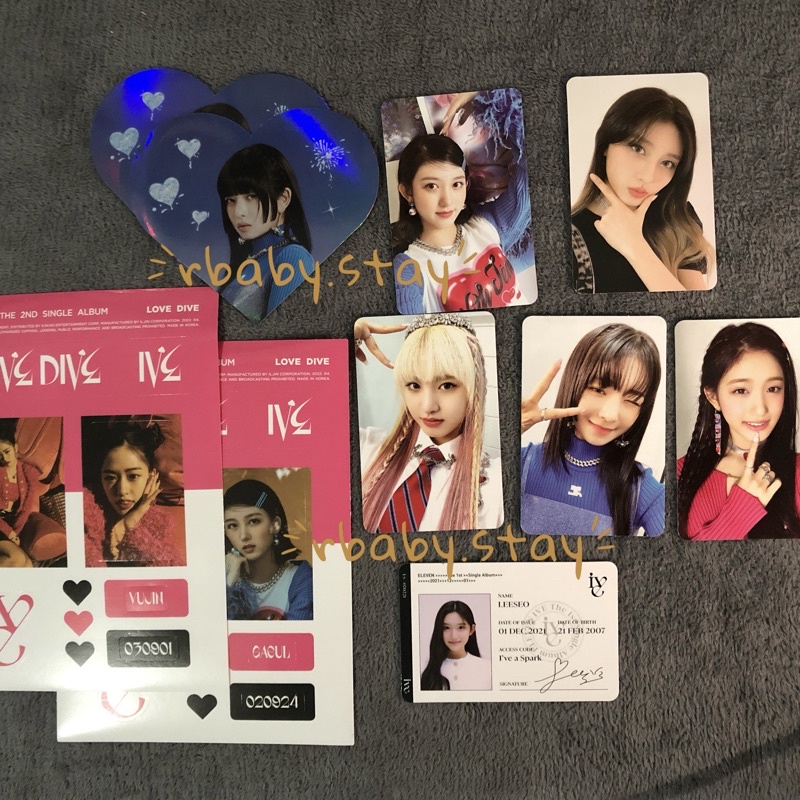 Jual [READY INA] IVE PHOTOCARDS | IVE ELEVEN / LOVE DIVE PHOTOCARDS | LEESEO | GAEUL | JEWEL ...